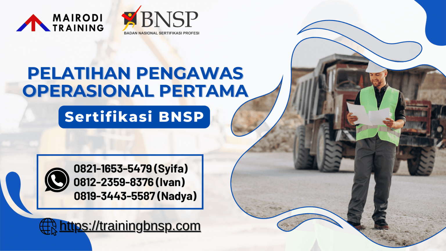 Pelatihan Pengawas Operasional Pertama Pertambangan - BNSP